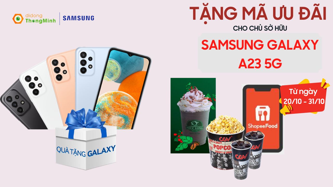 Mua Samsung A23 5G ngay hôm nay - Nhận combo quà liền tay | Xem ngay ...