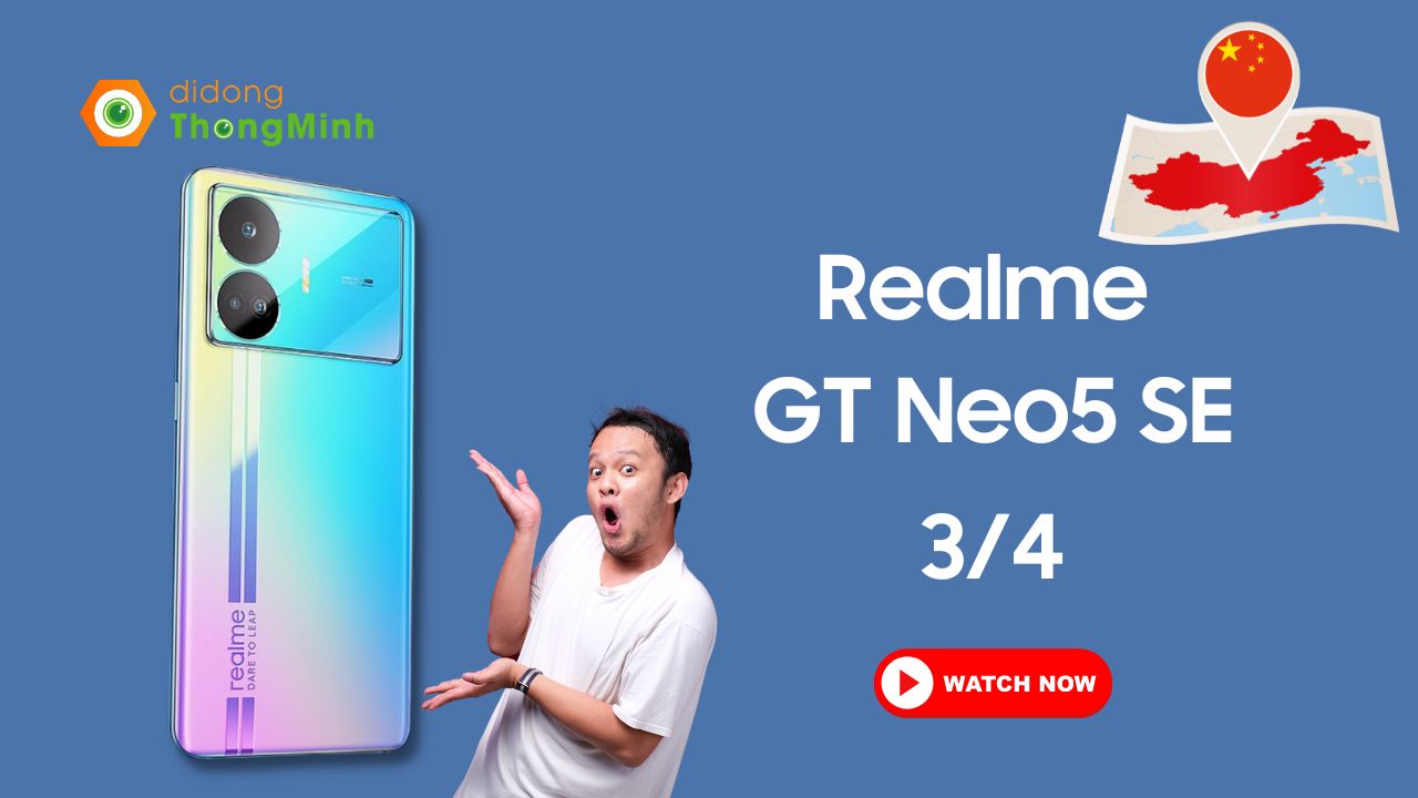Rò rỉ thiết kế Realme GT Neo5 SE, ra mắt vào đầu tháng 4