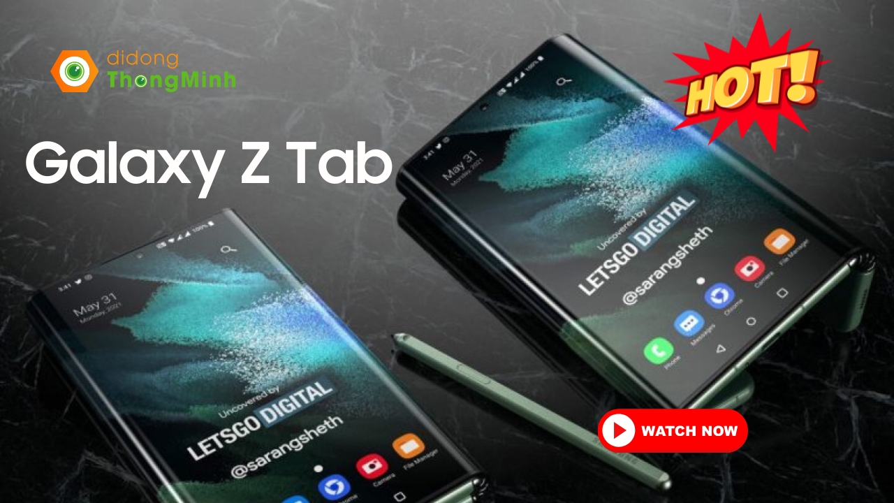 Trầm trồ trước công nghệ màn hình gập đẳng cấp của Galaxy Z Tab