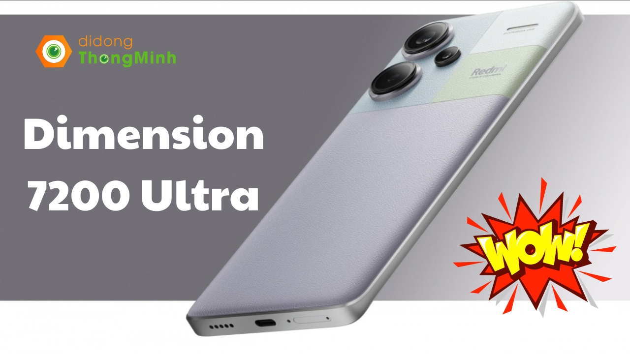 Redmi Note 13 Pro+ ra mắt với camera 200 MP và chip Dimension 7200 Ultra, giá chưa tới 7 triệu